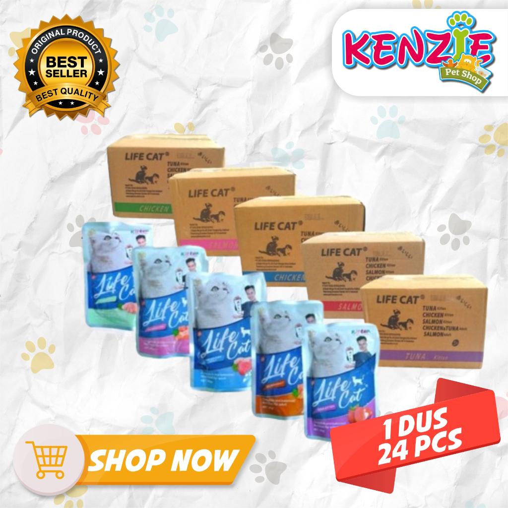 Jual Life Cat Sachet Pouch Grosir Dus isi 24 PCS ALL VARIAN - Makanan ...