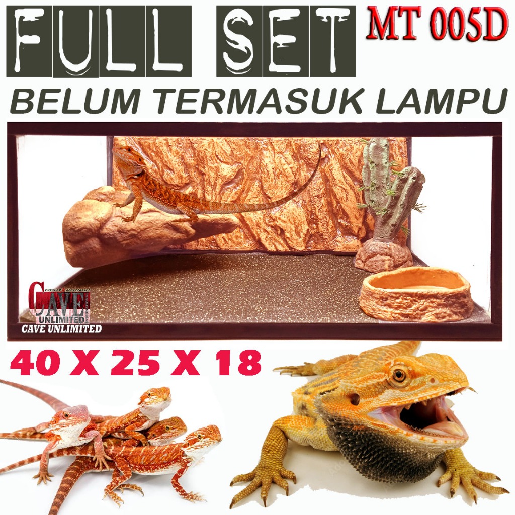 Jual MT005D FULL SET KANDANG TERRARIUM BEARDED DRAGON BD NAGA BERJENGGOT KADAL IGUANA DURI GEX L ...