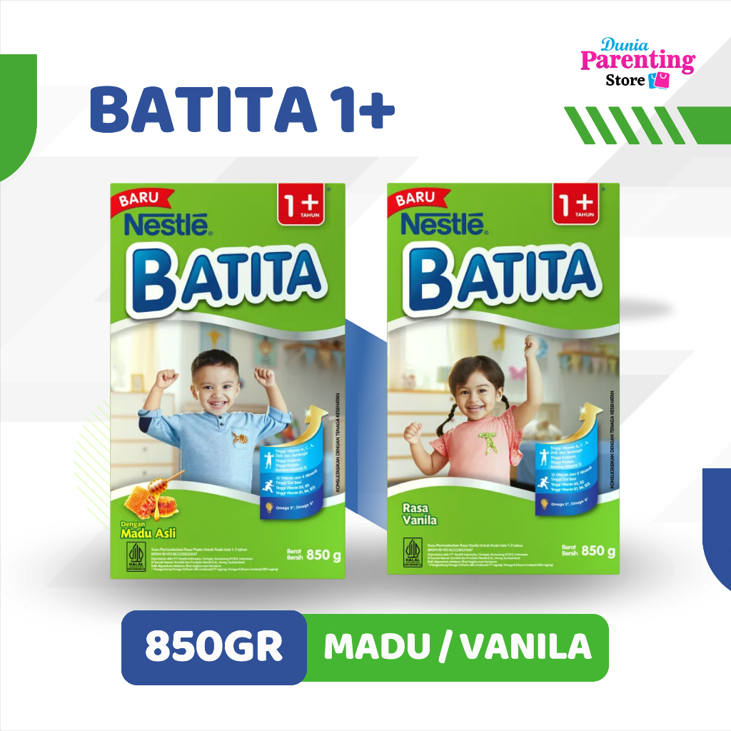 Jual Susu Nestle Batita 1+ Susu Formula Pertumbuhan 1 - 3 Tahun Madu/Vanilla 850 gr | Shopee ...