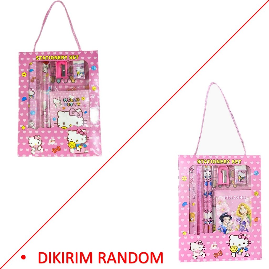 Jual T&Y Alat Tulis Set 6IN1 Stationery Set Lucu Karakter Set ...