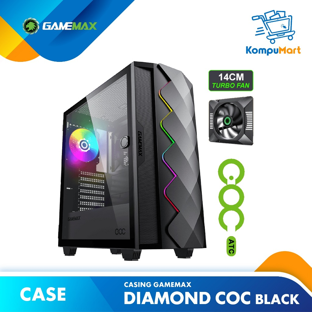 Jual Casing Gamemax Diamond COC Black | Shopee Indonesia