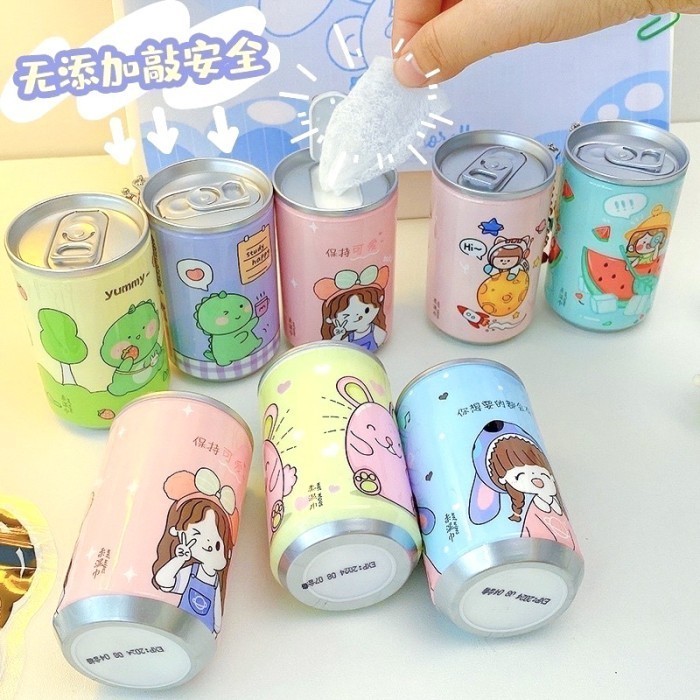 Jual Tissue Basah Kaleng Mini Traveling / Tisu Basah Gulung Isi 30 ...