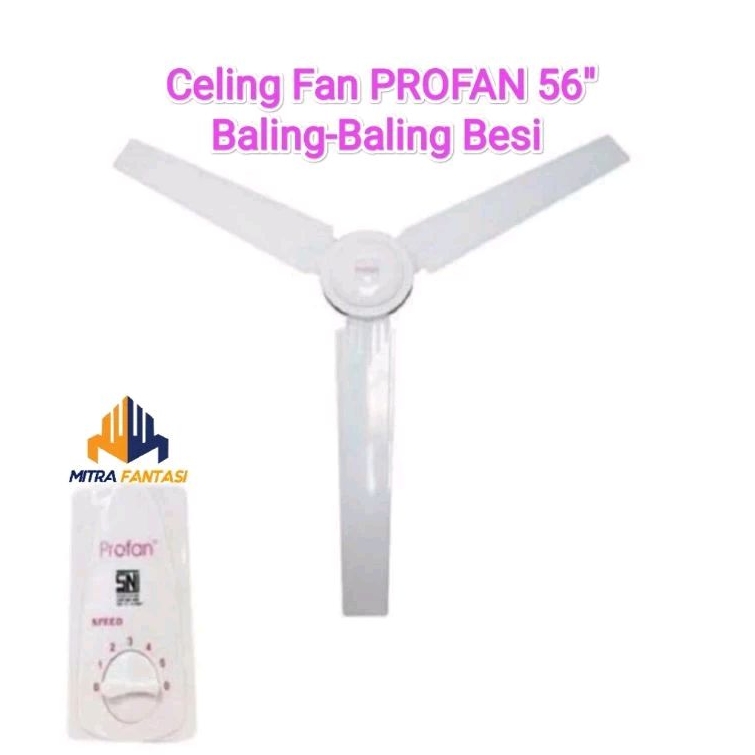 Jual Kipas Angin Gantung Plafon PROFAN 56" Ceiling Celing Fan Baling ...