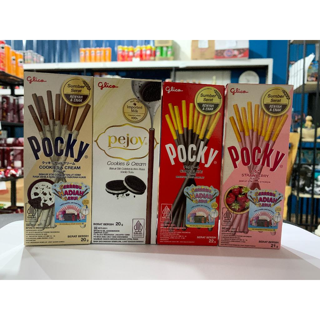 Jual Glico Pejoy Mini 20g Cookie & Cream Pocky min cokelat 22g ...