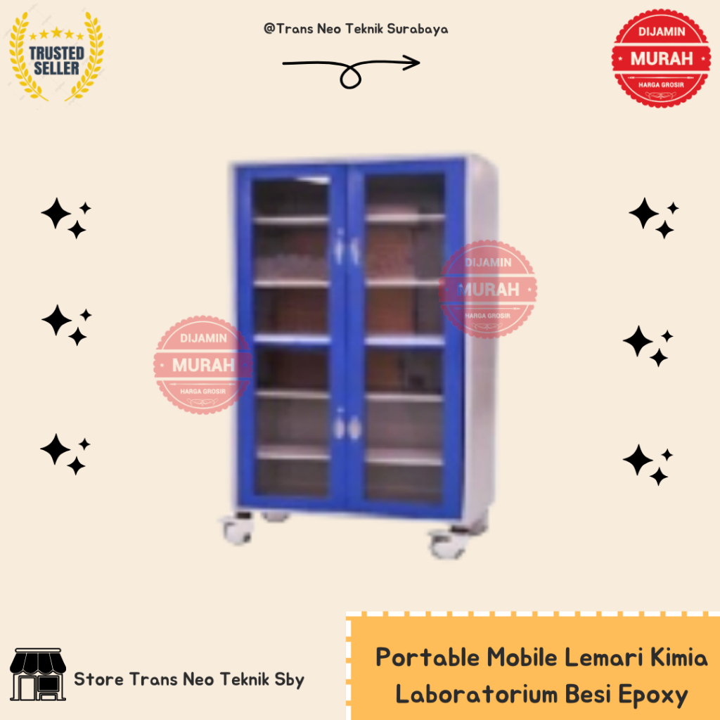 Jual Portable Mobile Lemari Kimia Laboratorium Besi Epoxy | Shopee ...