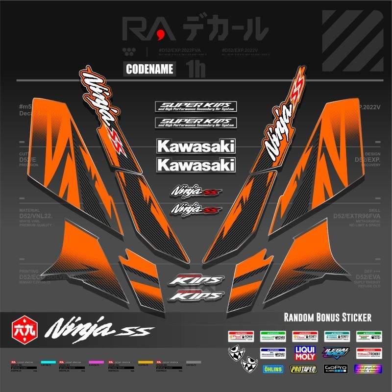Jual DEKAL STICKER STRIPING VAREASI NINJA SS&NINJA R KAWASI NINJA SS SE ...