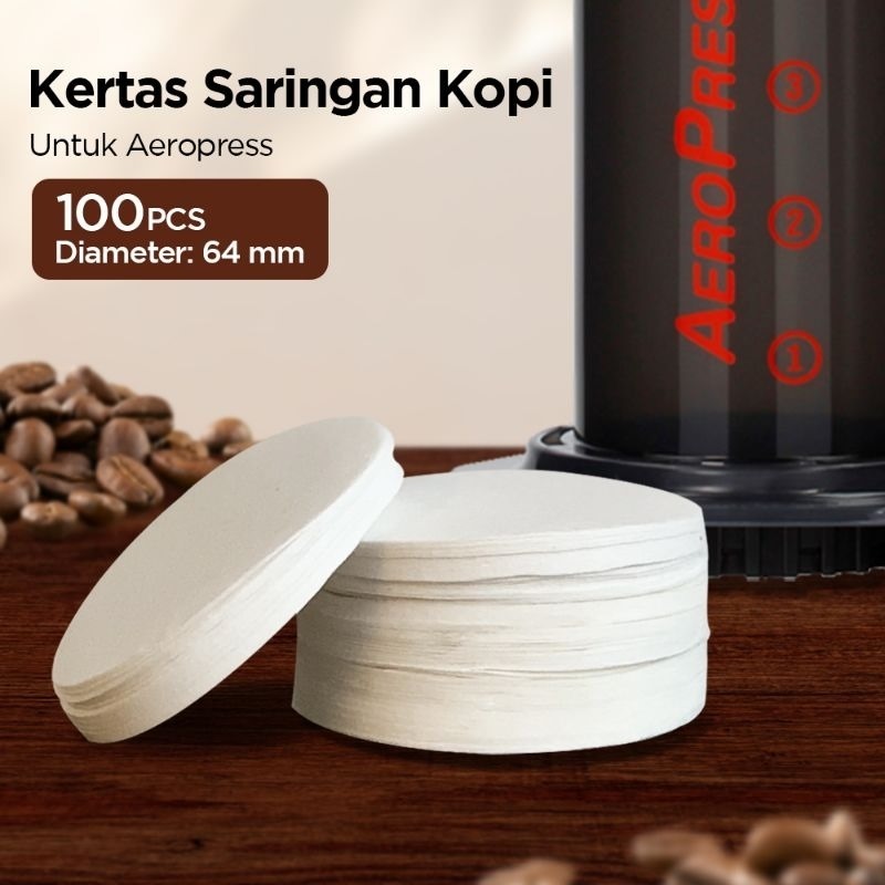Jual JE.ID Coffee Filter Bulat Coffee Filter Sekali Pakai Paper Filter ...