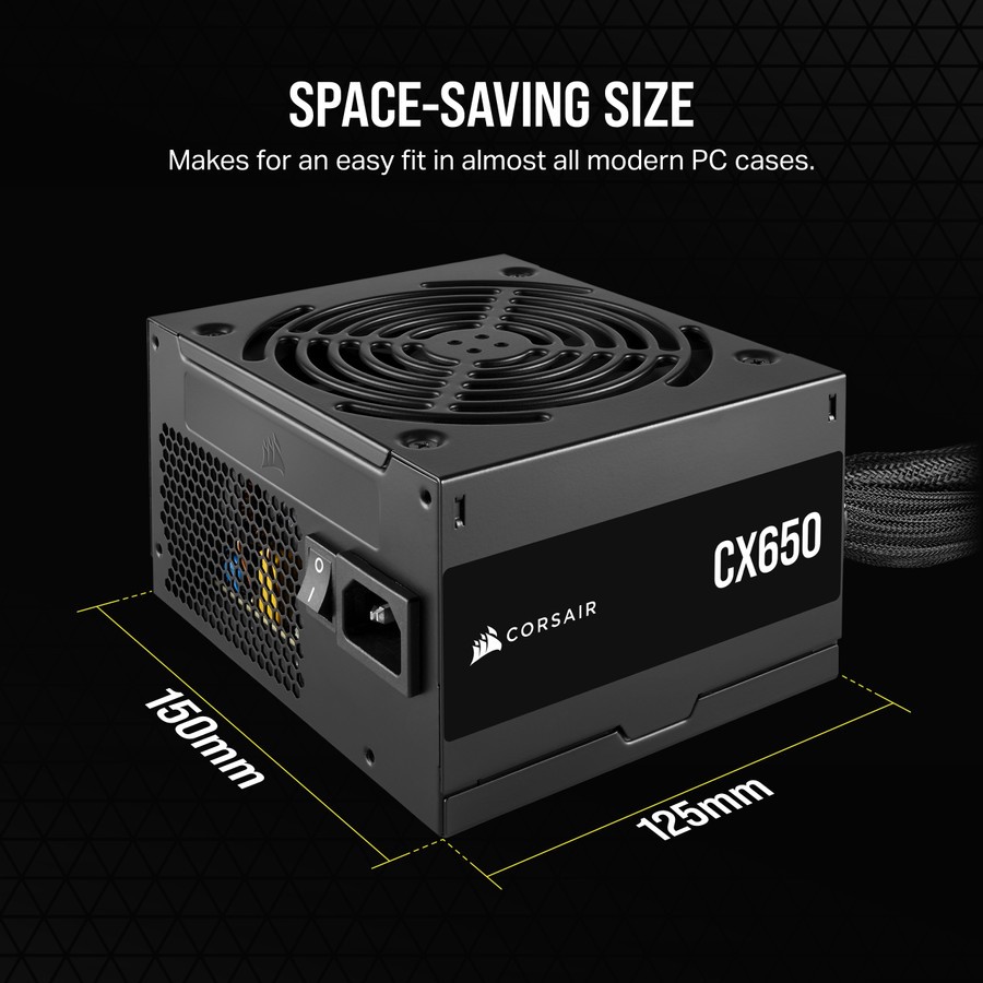 Jual CORSAIR CX Series CX650 – 650 Watt 80 PLUS Bronze ATX Power Supply | Shopee Indonesia