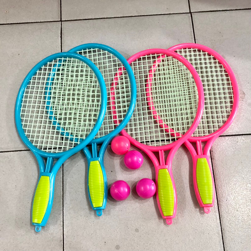 Jual Mainan Racket Ping Pong lucu raket badminton anak bulu tangkis one ...