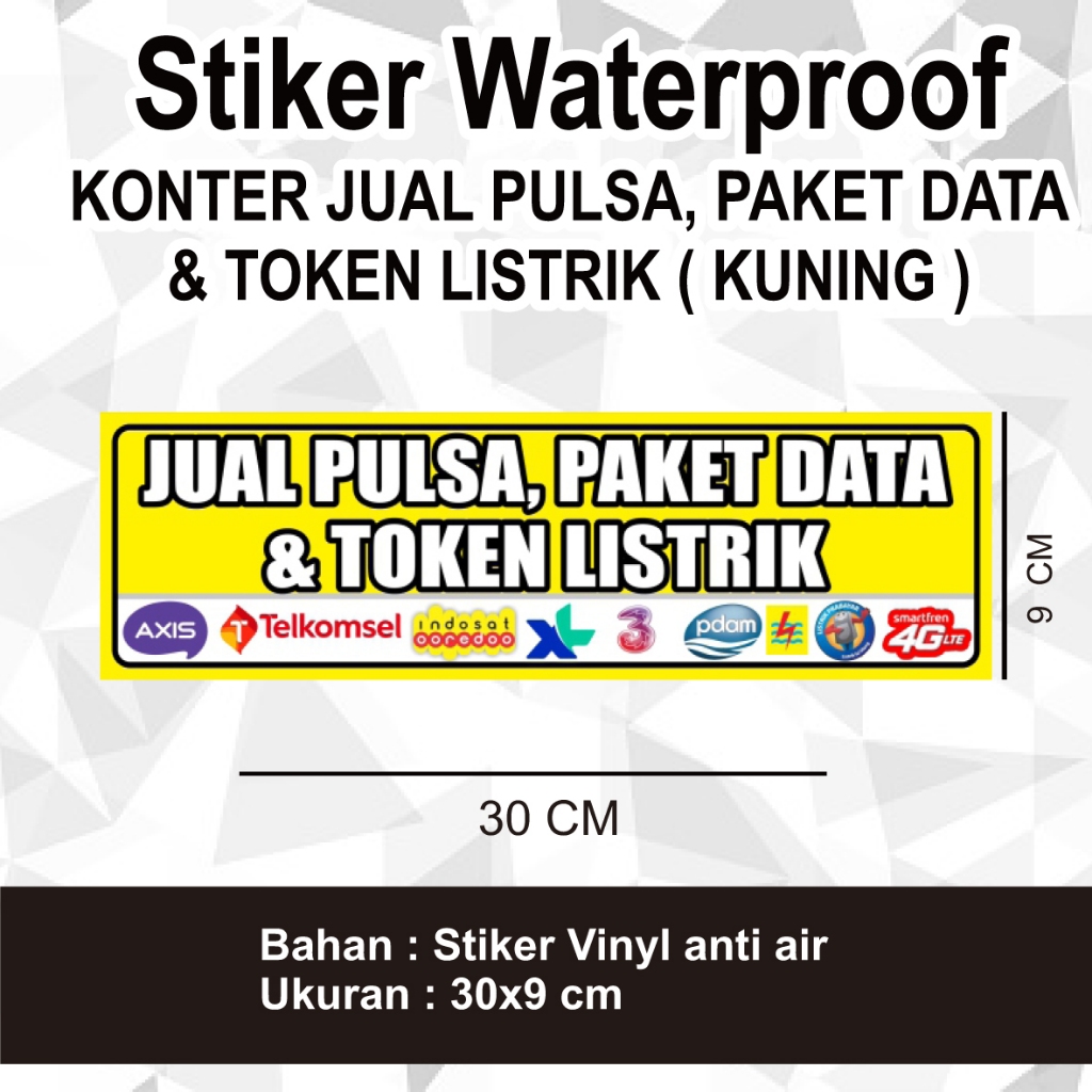 Jual Stiker Waterproof KONTER BRILINK BRI LINK CUSTOM MELAYANI TRANSFER ...
