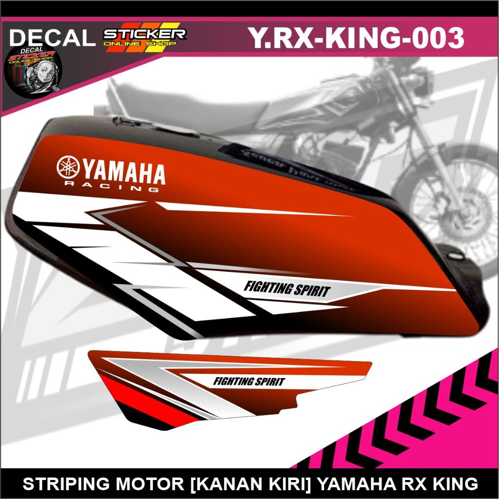Jual STIKER MOTOR YAMAHA RX KING DECAL STRIPING VARIASI MURAH | Shopee ...