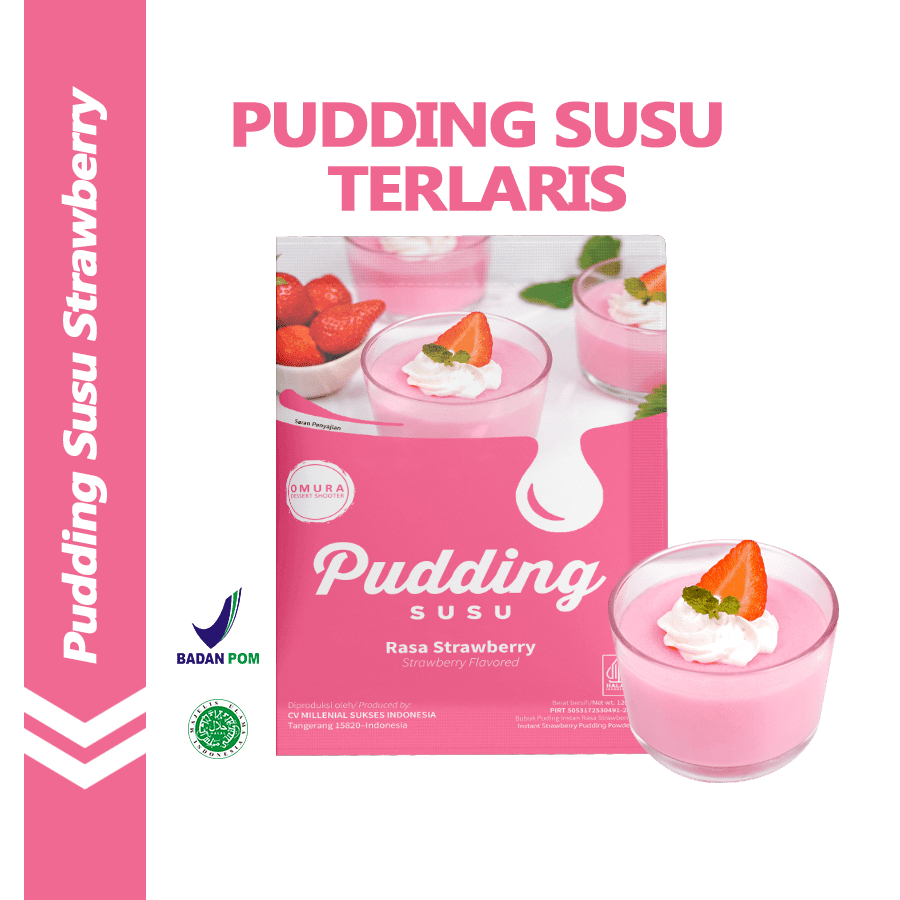 Jual [PREMIX PUDDING] Puding Susu Milky Pudding Rasa Strawberry ...