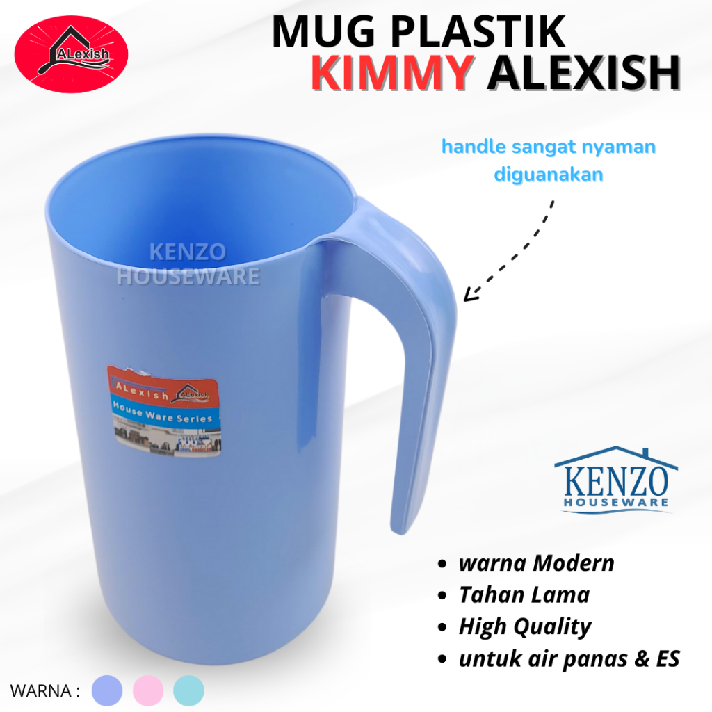 Jual Gelas Cangkir Plastik Mug Handle Minum Besar Plastik Anti Tumpah ...