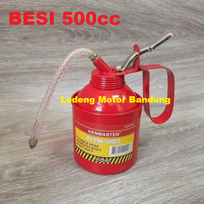 Jual Kenmaster Oli Can 500cc Besi Tempat Minyak Sistem Pompa Semprot ...