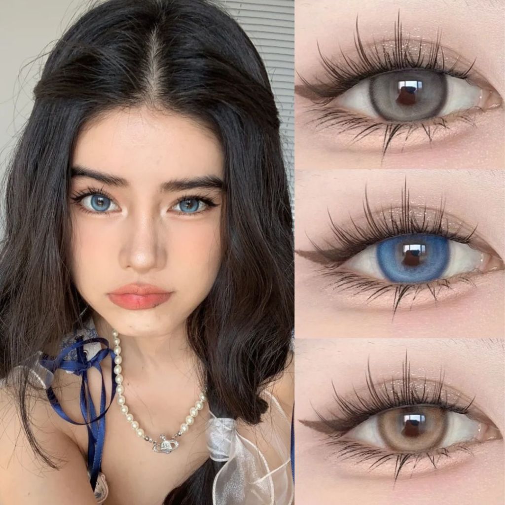 Jual 【 COD】mysticeyes softlens Twilight seri Grey brown blue color ...