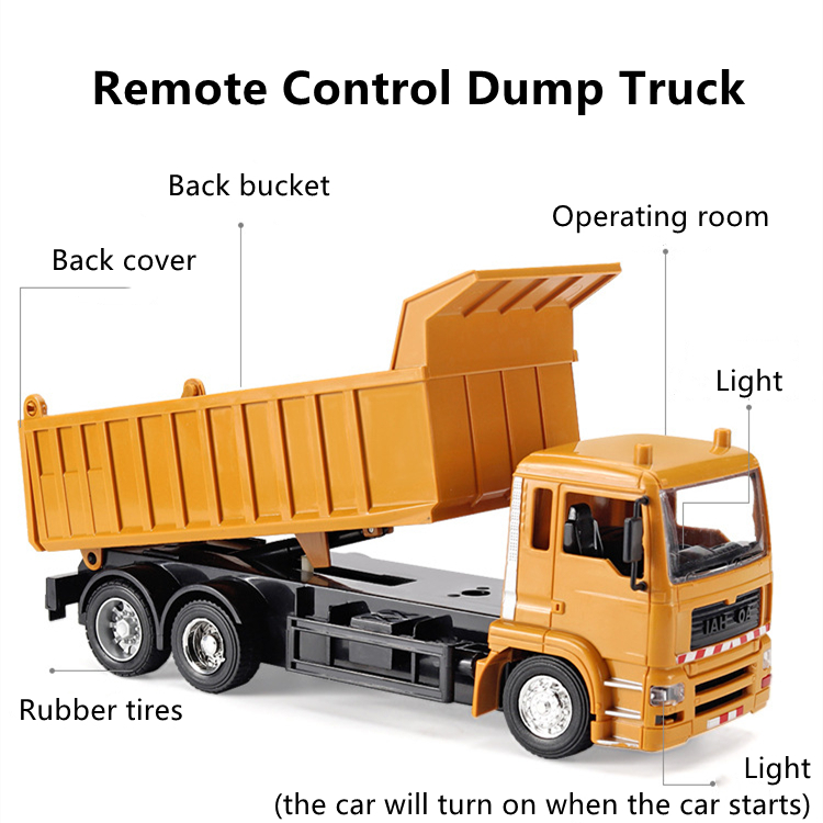 Jual Mainan Remote Control Dump Truck 8WD Alat Berat Engineering ...