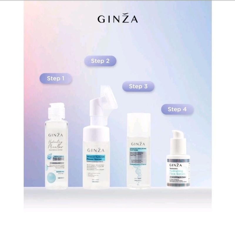 Jual GINZA PAKET GENTLE EXFOLIATING SERIES (MOUSSE CLEANSER PHA EXFO ...