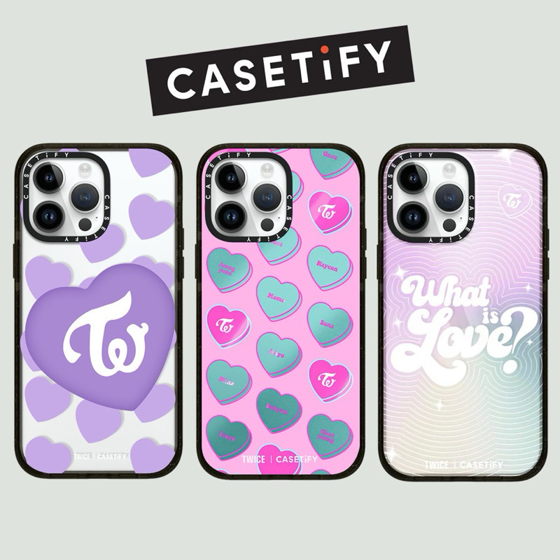 Jual case casing CASETiFY CLEAR TWICE DESIGN PINK WHAT LOVE FOR IPHONE 12 13 14 15 PRO MAX ...