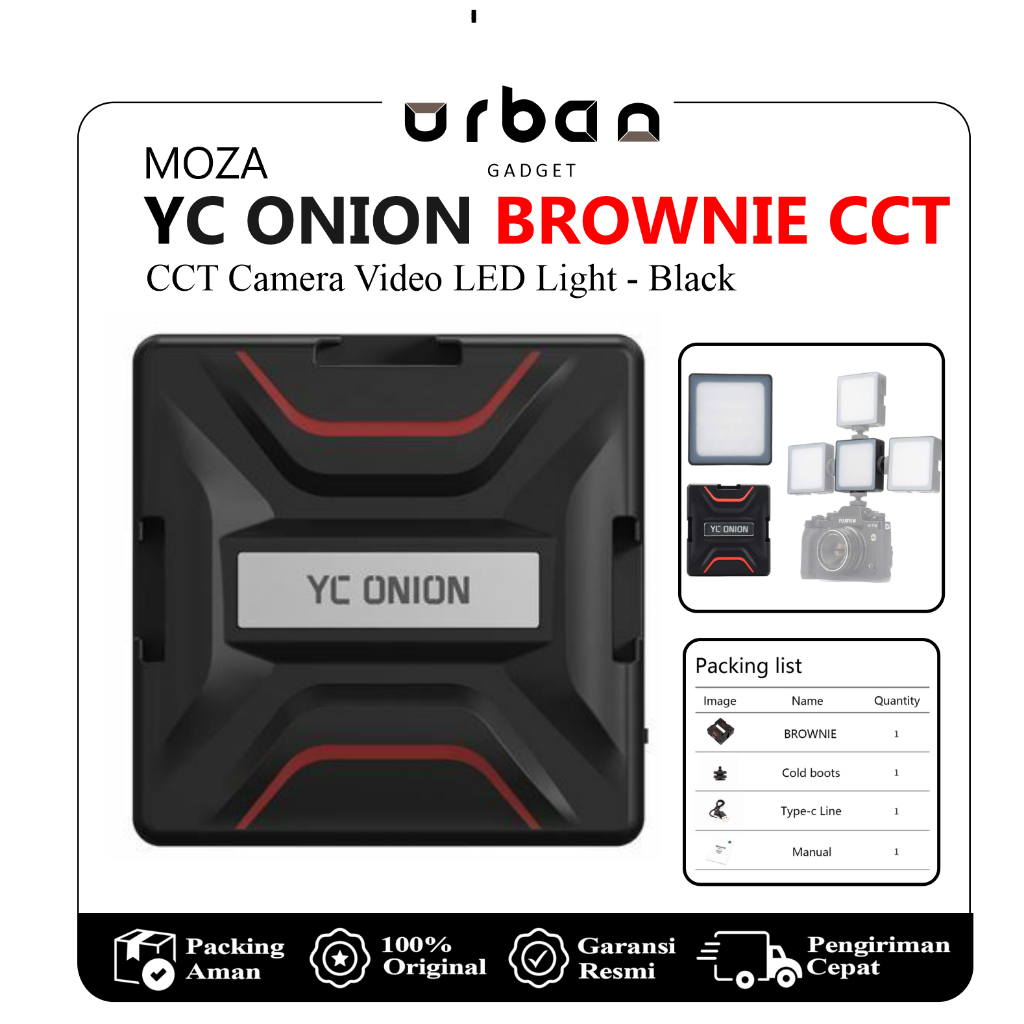Jual YC ONION Brownie CCT Camera Video LED Light | Shopee Indonesia