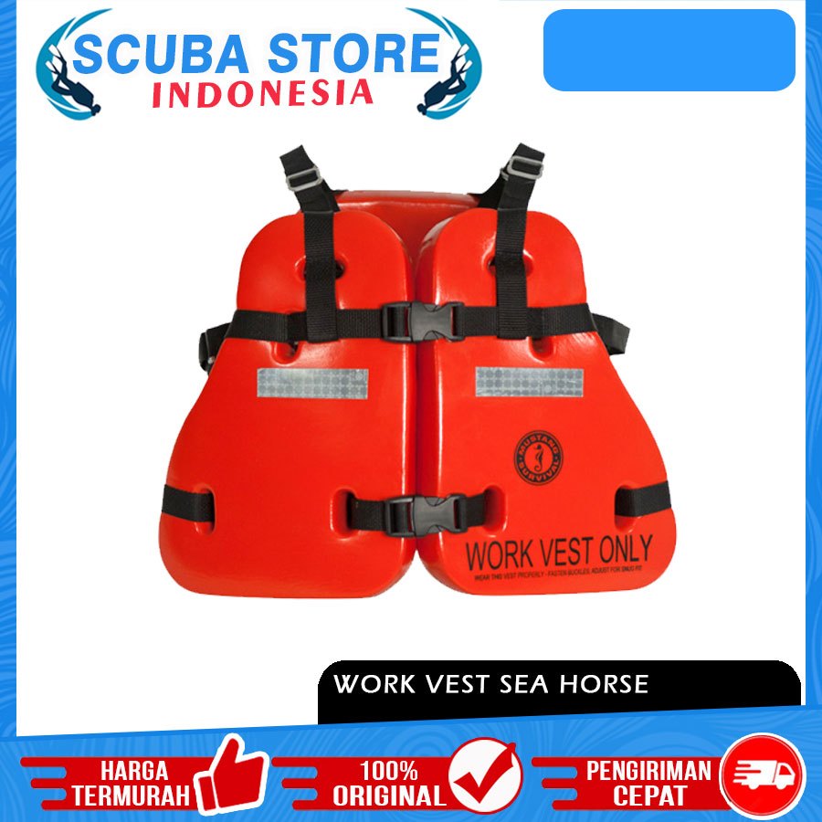 Jual Life Jacket Safety Rescue Work Vest Sea Horse Buoy Pelampung Jaket ...