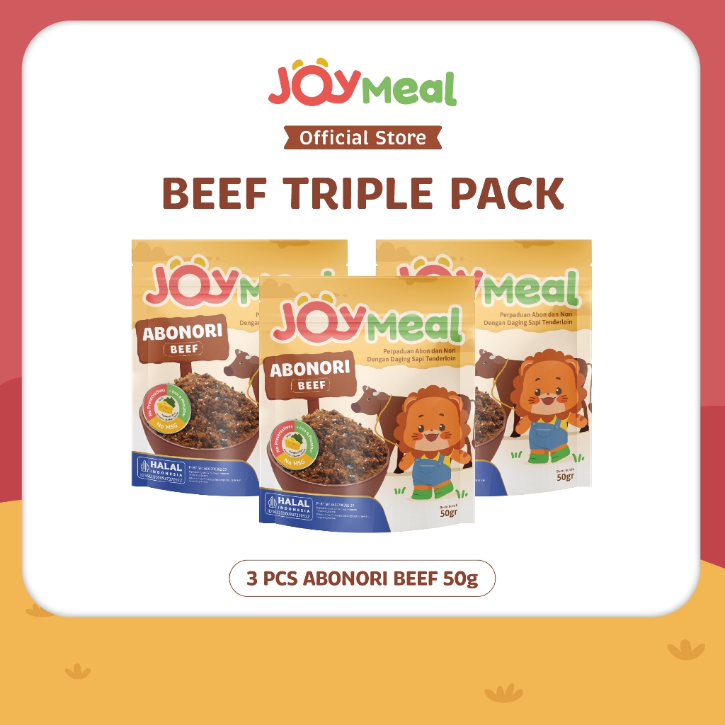 Jual JoyMeal AboNori Beef Original 50gr Triple Pack 3pcs | Perpaduan ...