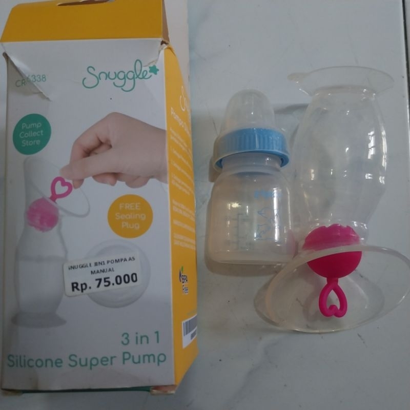 Jual Pompa ASI Manual SNUGGLE dan Botol Susu Pigeon | Shopee Indonesia
