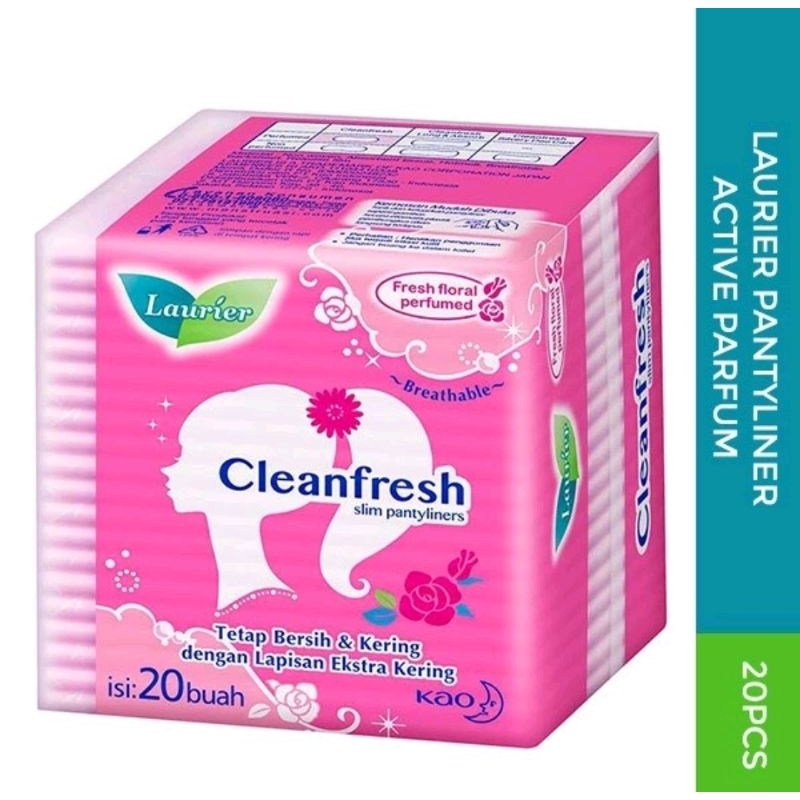 Jual Laurier Pantyliner Clean Fresh Slim Pantyliner Flower 20S | Shopee ...