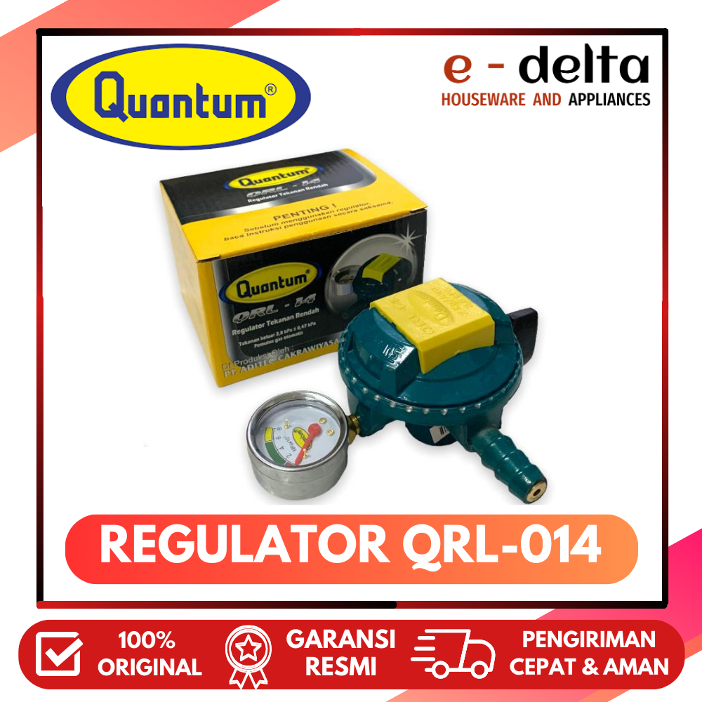Jual Regulator Quantum QRL - 14 Regulator Tekanan Rendah Dengan Meteran ...