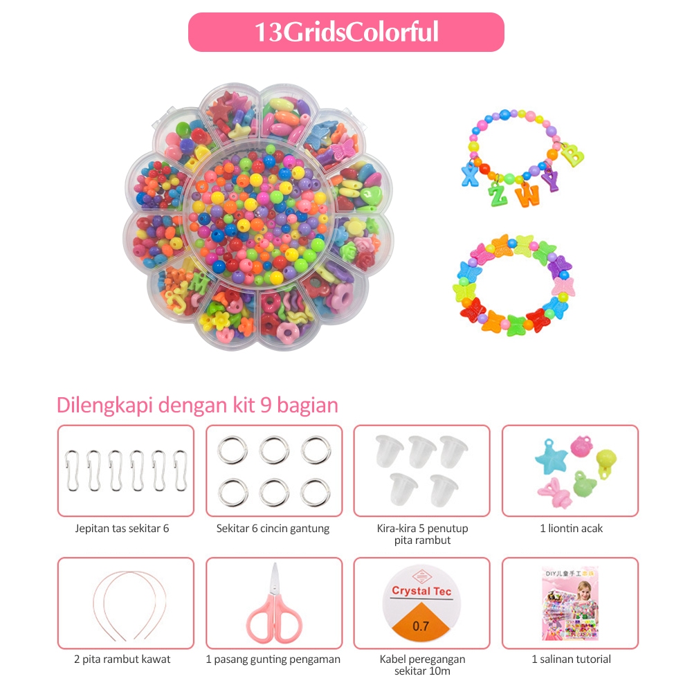 Jual Lakoe Diy Meronce Gelang/Beaded Diy / Meronce Manik-Manik 3D Diy ...