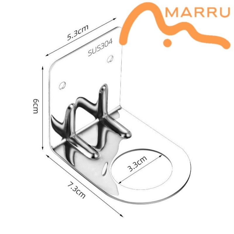 Jual MARRU Bracket Stainless Steel 304 / 201 Wall Mount Hook Hanger ...