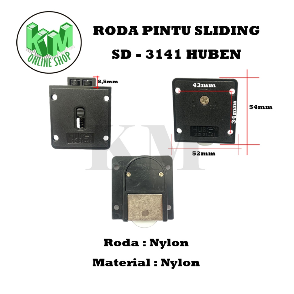 Jual Roda Pintu Lemari Geser SD 3141 Sliding | Shopee Indonesia