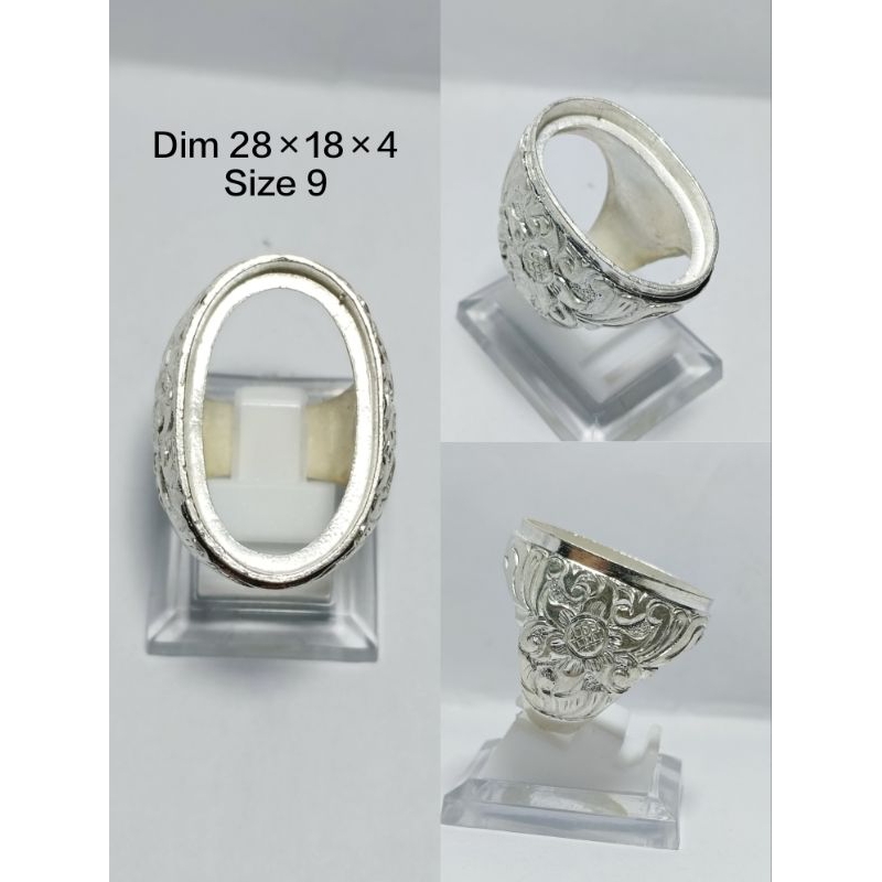 Jual Ring cincin/emban PERAK UKIR(16G) | Shopee Indonesia