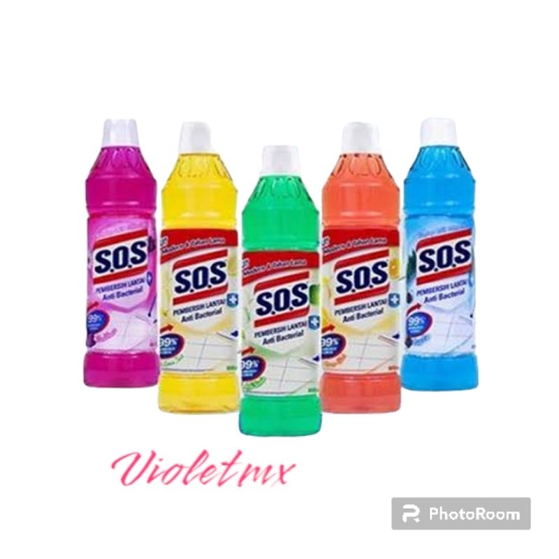 Jual S.O.S Pembersih Lantai BOTOL 800ml / SOS Floor Cleaner | Shopee ...