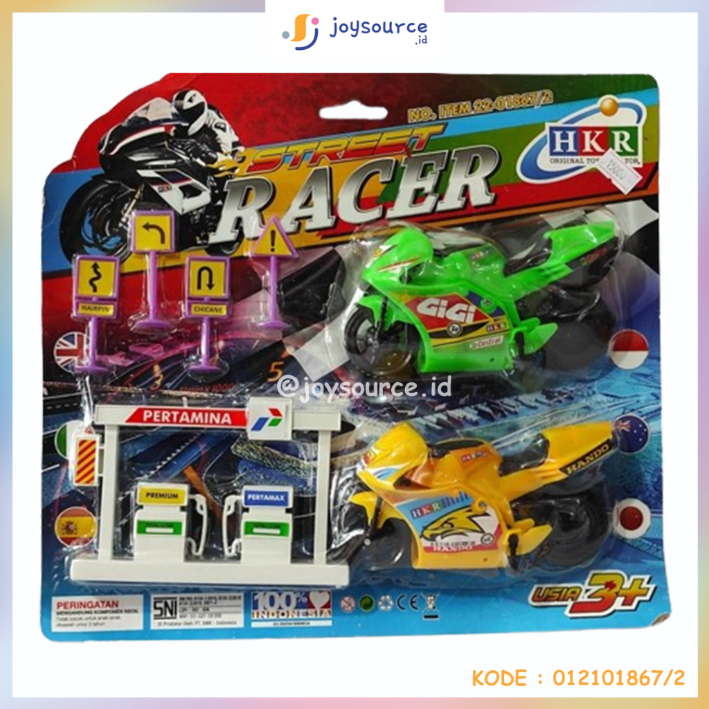 Jual MAINAN ANAK MOTOR STREET RACER 1 SET I MAINAN MOTOR MOTOGP ISI 2 ...