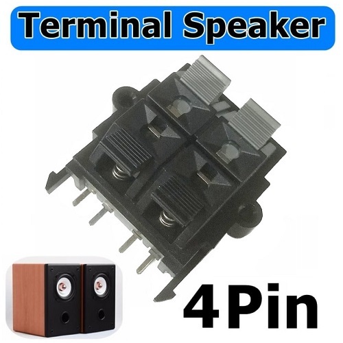 Jual Terminal Speaker 4 Pin Jepit kotak / Soket Konektor Box Audio ...