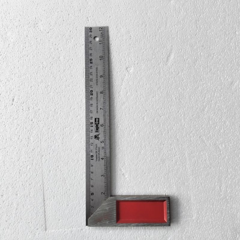 Jual Siku Tukang 12" Heavy Duty Penggaris Tukang Siku Meter 30 cm ...