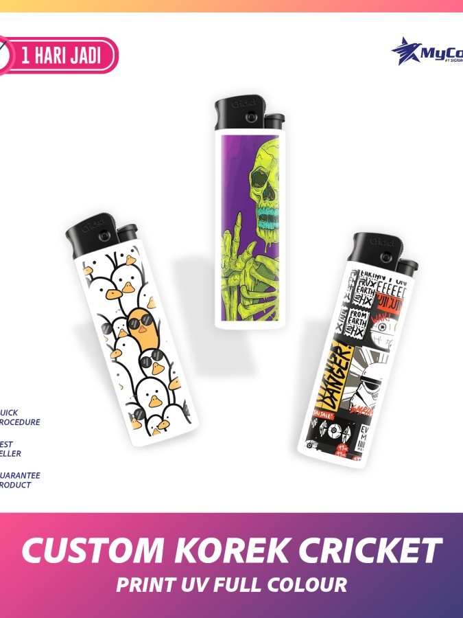 Jual Korek api custom / Korek api cricket / Cetak Print UV | Shopee ...