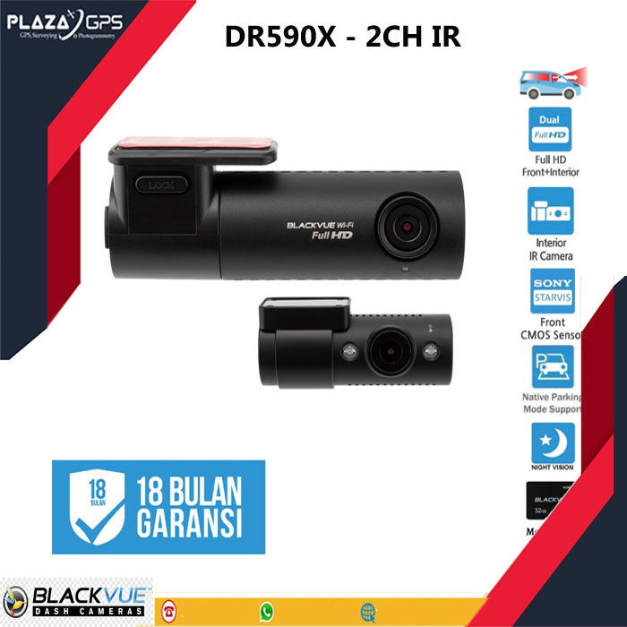 Jual Blackvue DR590X-2CH IR Dual Full HD Wi-Fi Dashcam Mobil Infrared Kabin | Shopee Indonesia