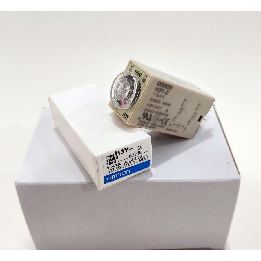 Jual TIMER DELAY RELLAY H3Y H3Y-2 DPDT RELAY H3Y2 OMRON | Shopee Indonesia