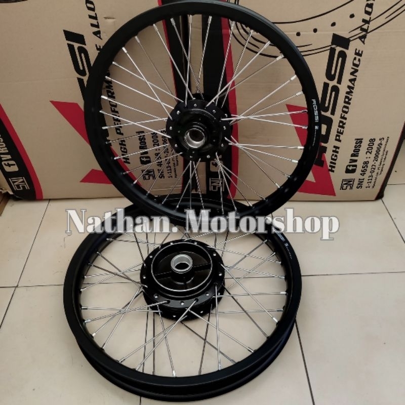 Jual VELG RX KING TROMOL HITAM RING 17 DAN 18 SEPASANG - VELG ROSSI RX ...