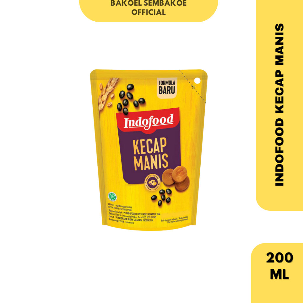 Jual INDOFOOD Kecap Manis Refill 200 ml | Shopee Indonesia