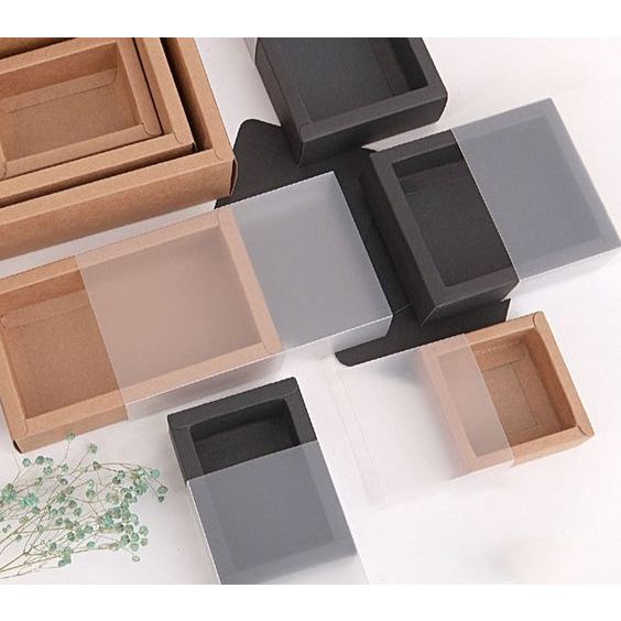 Jual Box Sliding 8x8x3 Kotak Craft Sliding Box Frosted Vintage | Shopee ...