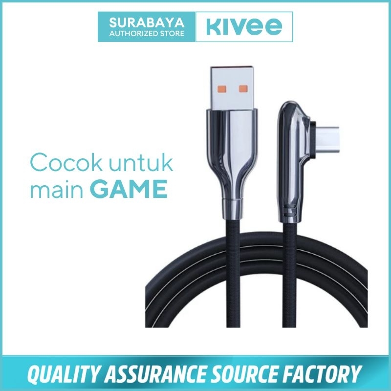 Jual Kivee SBY Kabel Data Kabel Charger Gaming Fast Charging Type C ...