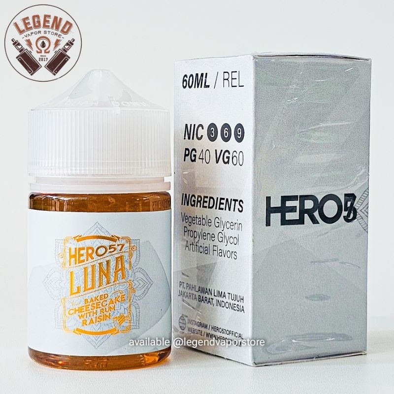 Jual FREEBASE - LIQUID LUNA V3 Baked Cheesecake Rum Raisin 60ML 3MG 6MG ...