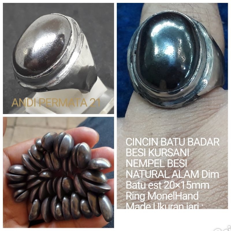 Jual BATU CINCIN BADAR BESI KURSANI ASLI NEMPEL BESI NATURAL ALAM ...