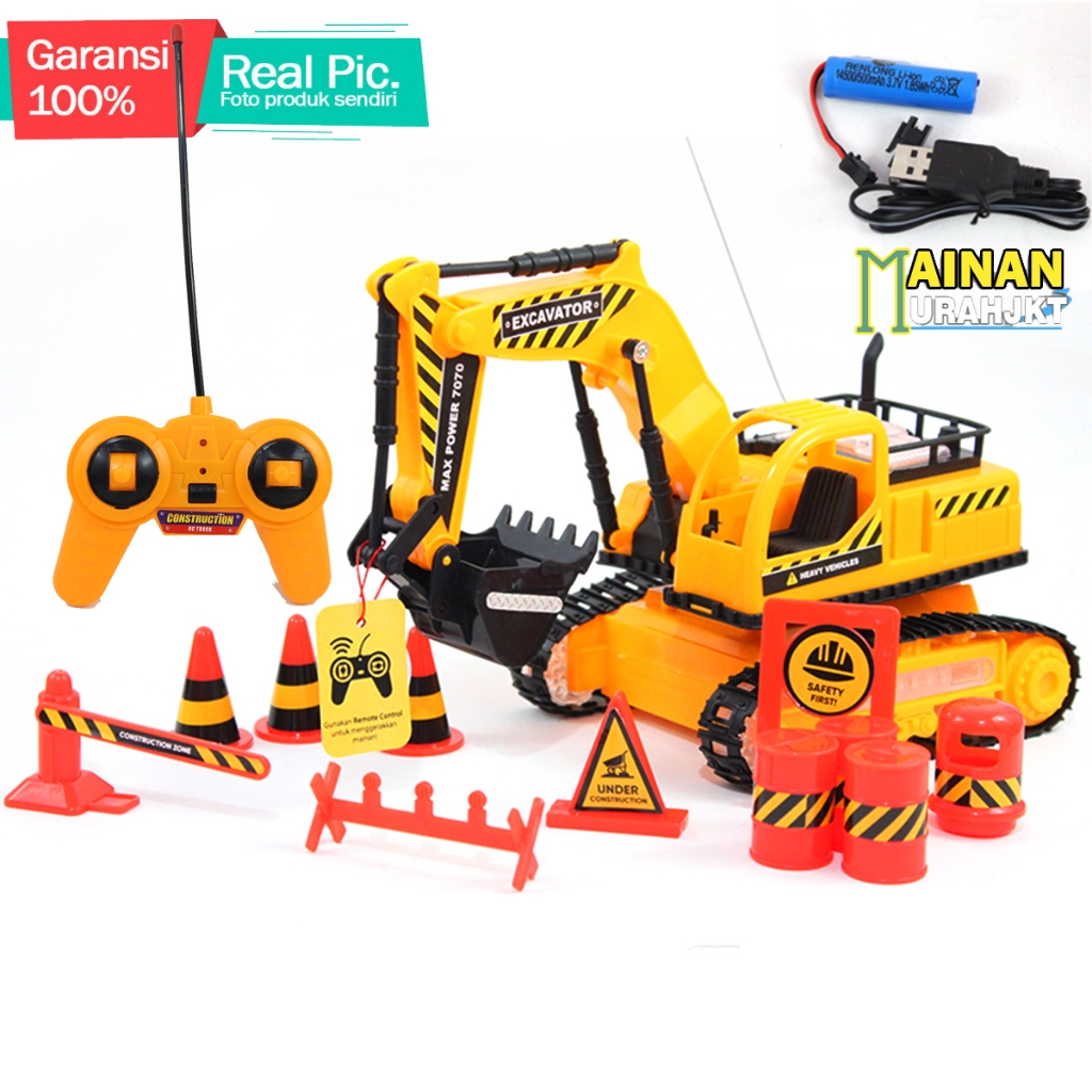 Jual MAINANKEI MAINAN ANAK MURAH CONSTRUCTION RC TRUCK BEKO EXCAVATOR ...