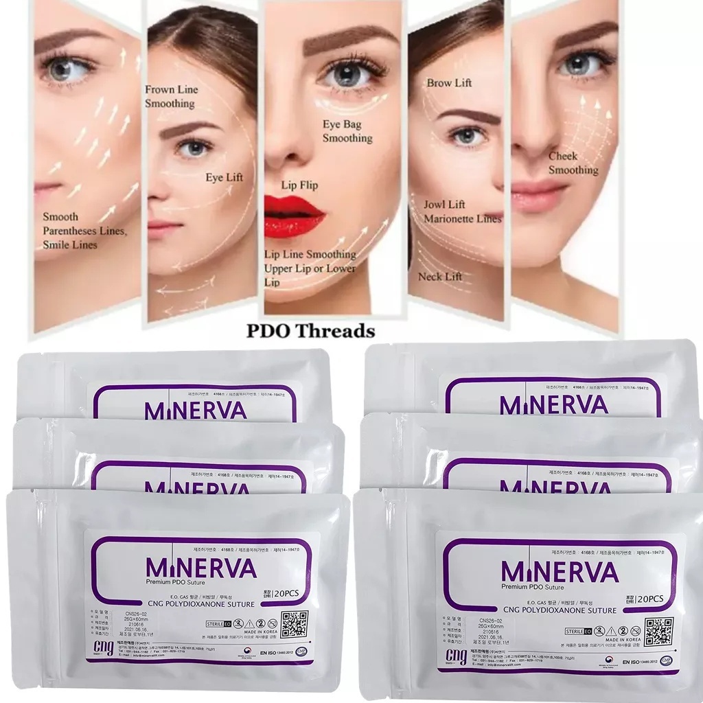 Jual MinervaMONO PDO Premium Benang Wajah Thread Lift isi 10 pcs per pack Tarikh baru dikirim ...