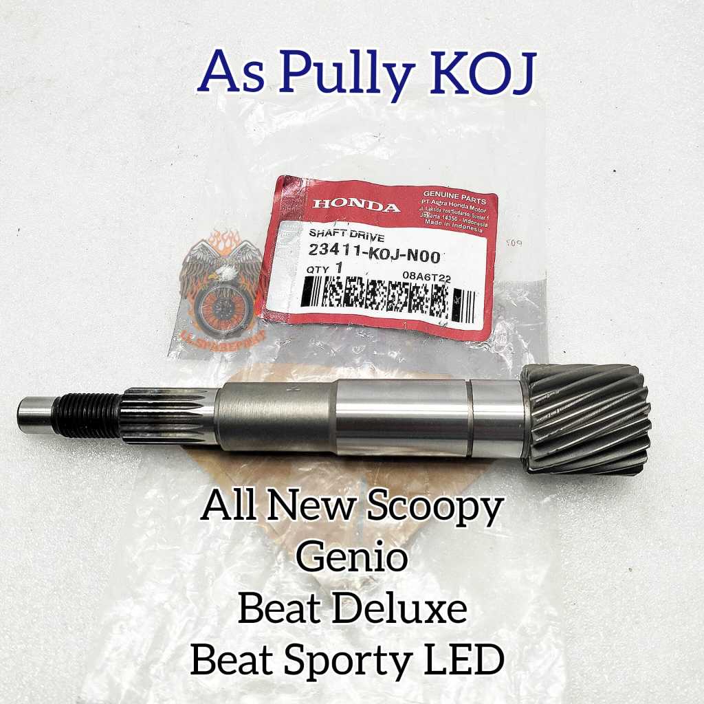 Jual AS Pully Belakang KOJ Shaft Drive Pulley All New Scoopy Genio Beat ...