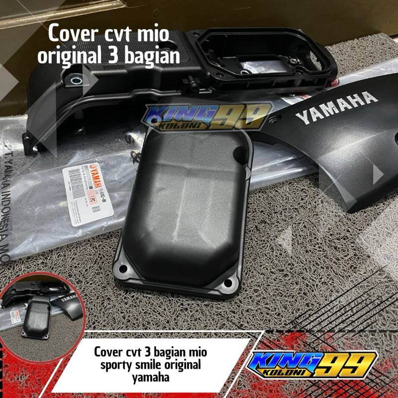 Jual Cover cvt mio sporty mio smile original yamaha lis silver | Shopee ...