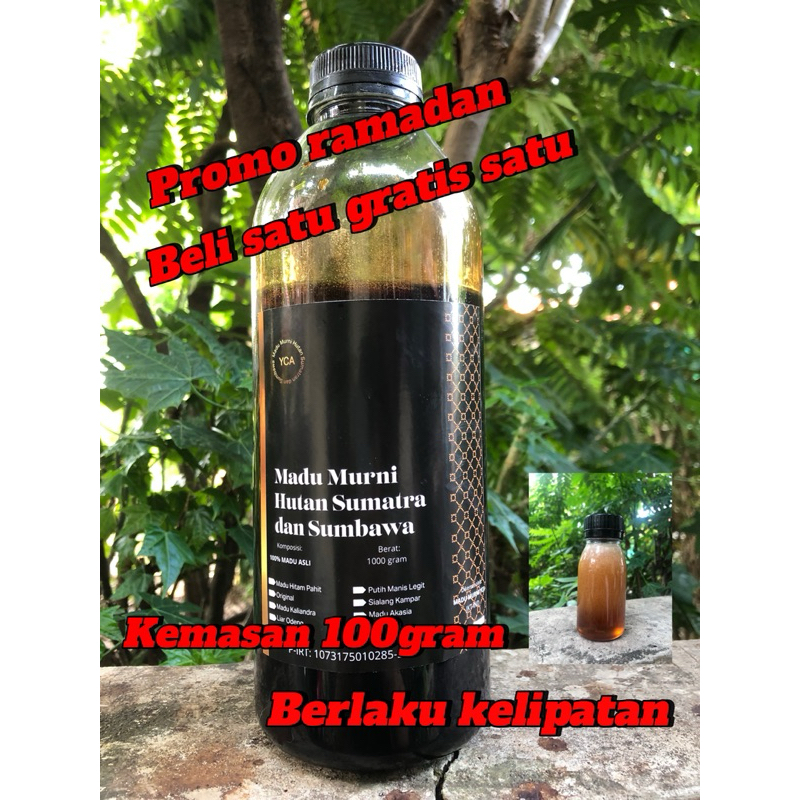 Jual madu hitam pahit sumbawa plus beepolen propolis asli 1kg | Shopee ...